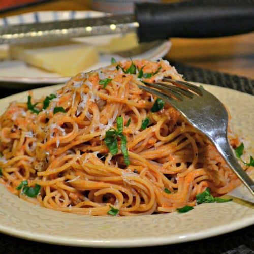 Angel Hair Pasta With Blush Sauce - Jersey Girl Cooks
