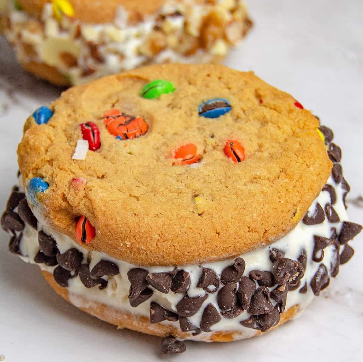 Cookie Ice Cream Sandwich Recipe - (Homemade Chipwich) - Jersey Girl Cooks