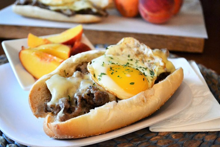 Philadelphia Cheesesteak Breakfast Sandwiches - Jersey Girl Cooks