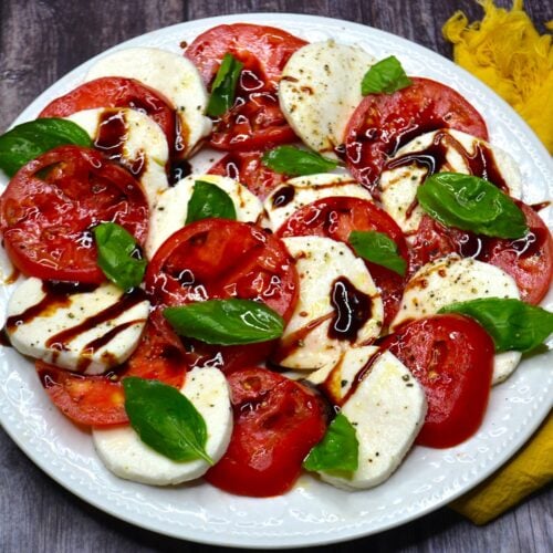 Caprese Salad with Balsamic Glaze - Jersey Girl Cooks
