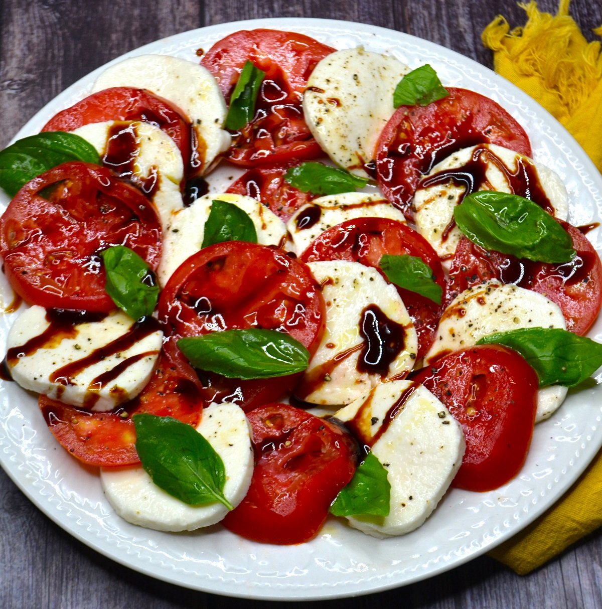 Caprese Salad with Balsamic Glaze - Jersey Girl Cooks