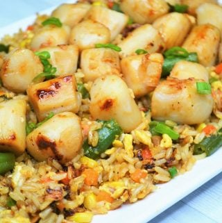 Scallop Fried Rice - Jersey Girl Cooks