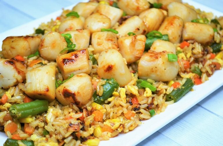Scallop Fried Rice - Jersey Girl Cooks