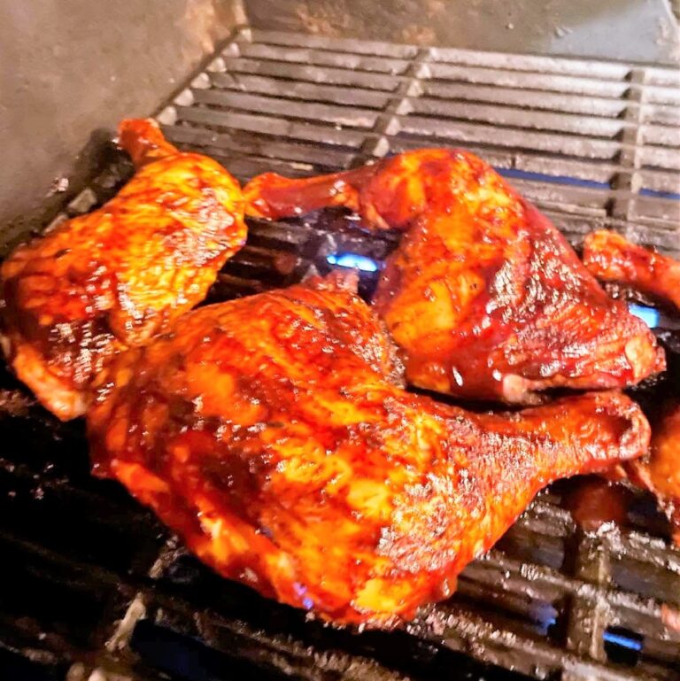Easy BBQ Grilled Chicken Leg Quarters - Jersey Girl Cooks