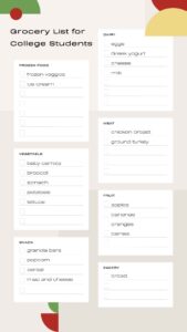 Best Grocery List for College Students - Jersey Girl Cooks
