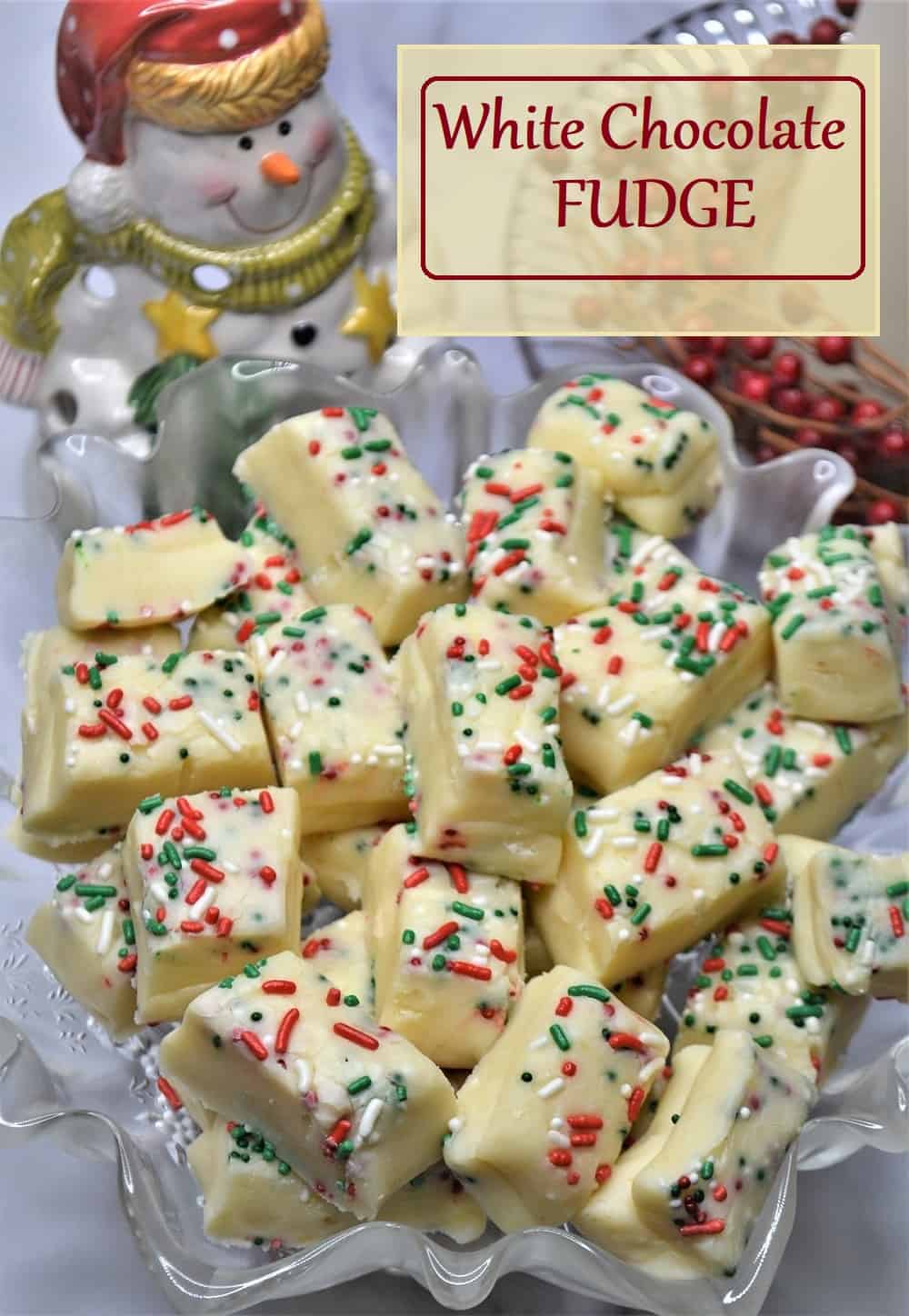 Easy White Chocolate Fudge - Jersey Girl Cooks