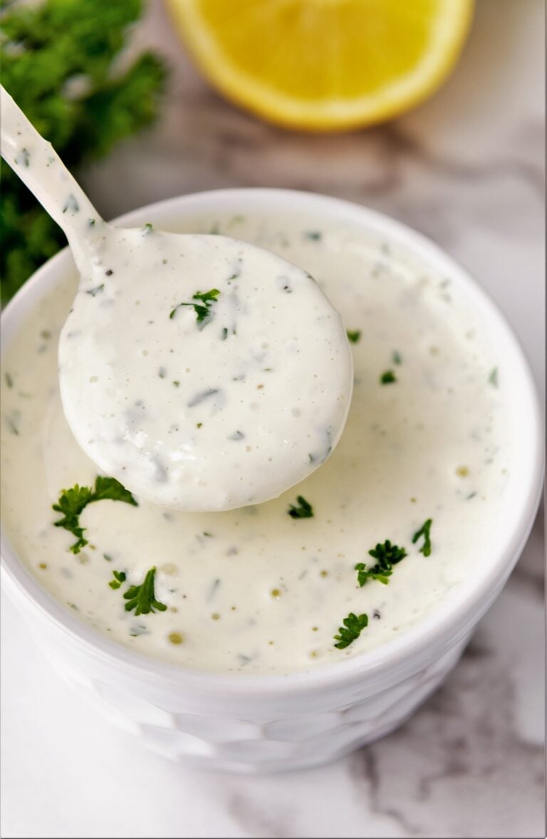 Creamy Homemade Garlic Dipping Sauce - Jersey Girl Cooks