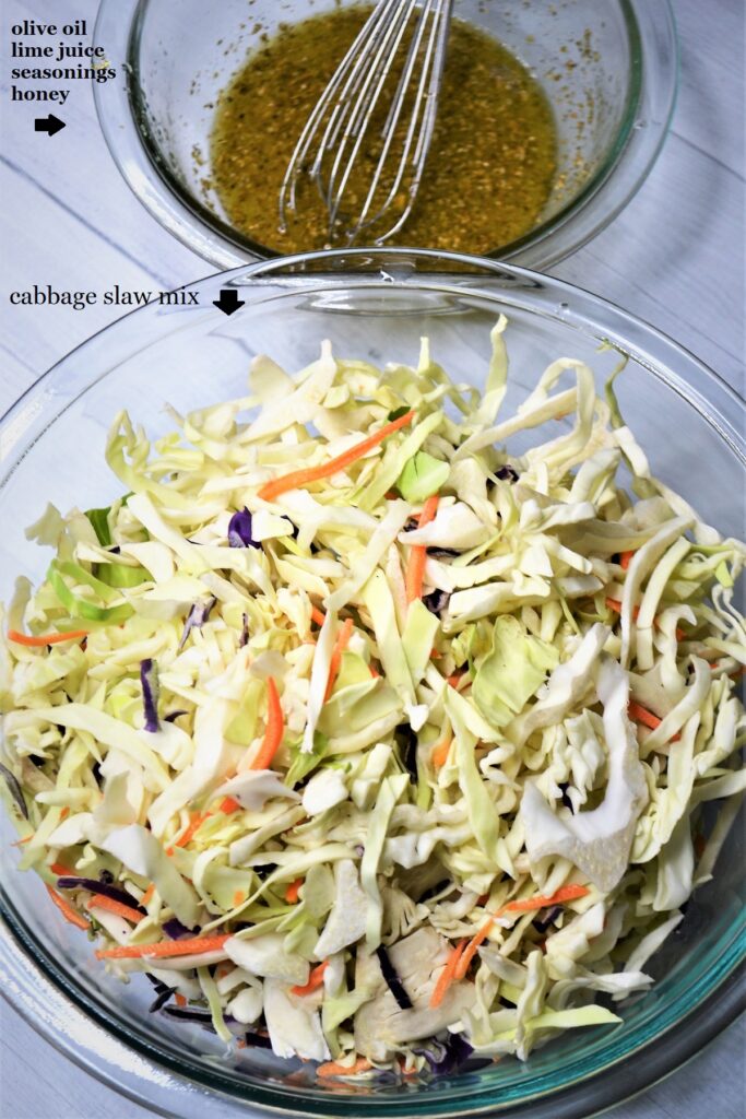Easy Mexican Cabbage Slaw with Lime Dressing