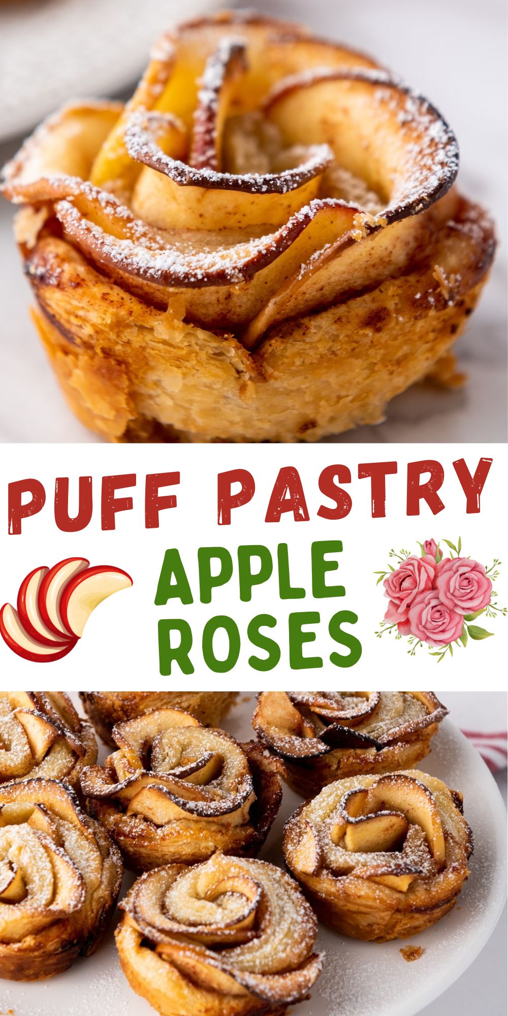 How to Make Puff Pastry Apple Roses - (Easy Recipe)