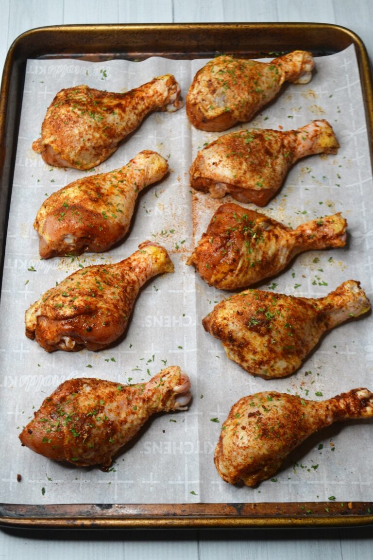 The Best Oven Baked Chicken Legs - Jersey Girl Cooks
