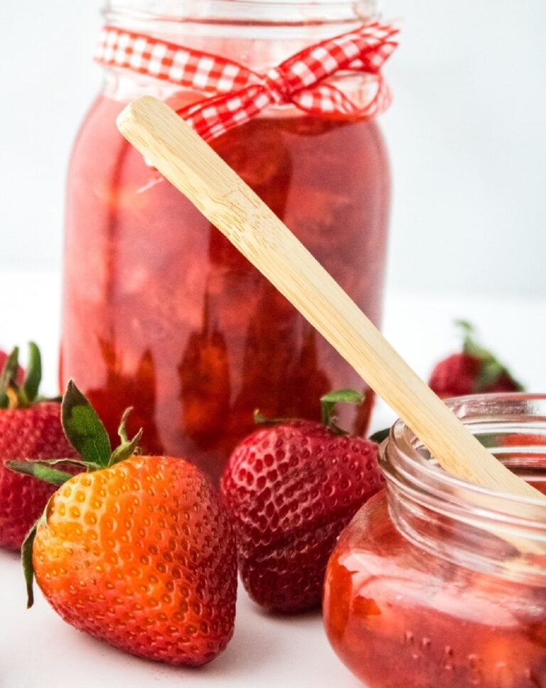 Homemade Strawberry Preserves Recipe (No Pectin) - Jersey Girl Cooks