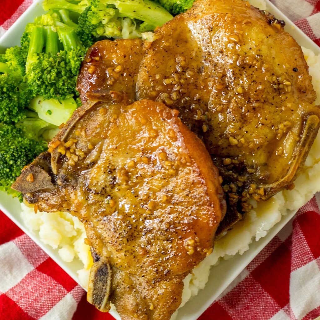 Skillet Pork Chops with Sauerkraut - Jersey Girl Cooks