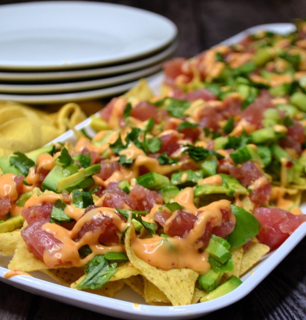 The Best Tuna Nachos Recipe - Jersey Girl Cooks