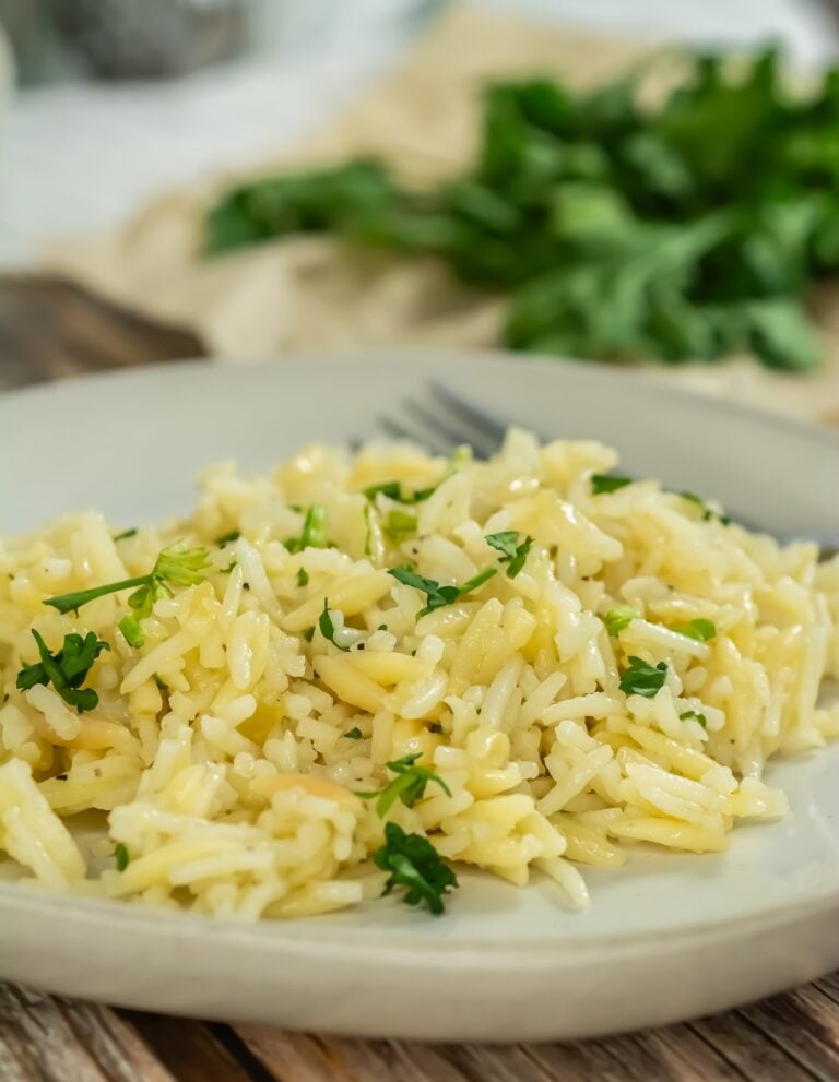 Simple Orzo Rice Pilaf - Jersey Girl Cooks