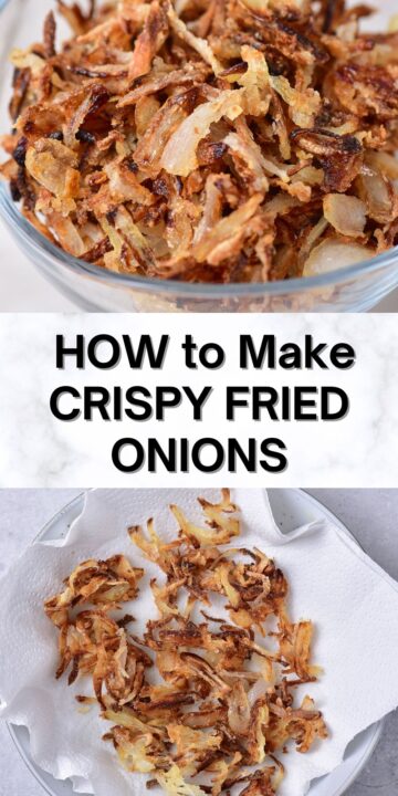 How to Make Crispy Fried Onions - Jersey Girl Cooks