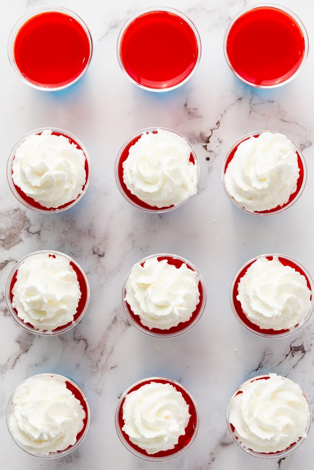Red White and Blue Jello Shots - Jersey Girl Cooks