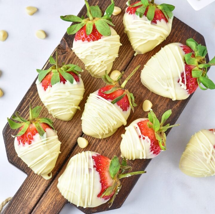 White Chocolate Covered Strawberries - Jersey Girl Cooks