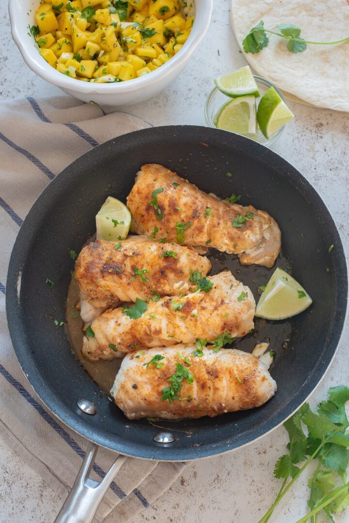 Fresh Fish Tacos with Mango Salsa - Jersey Girl Cooks