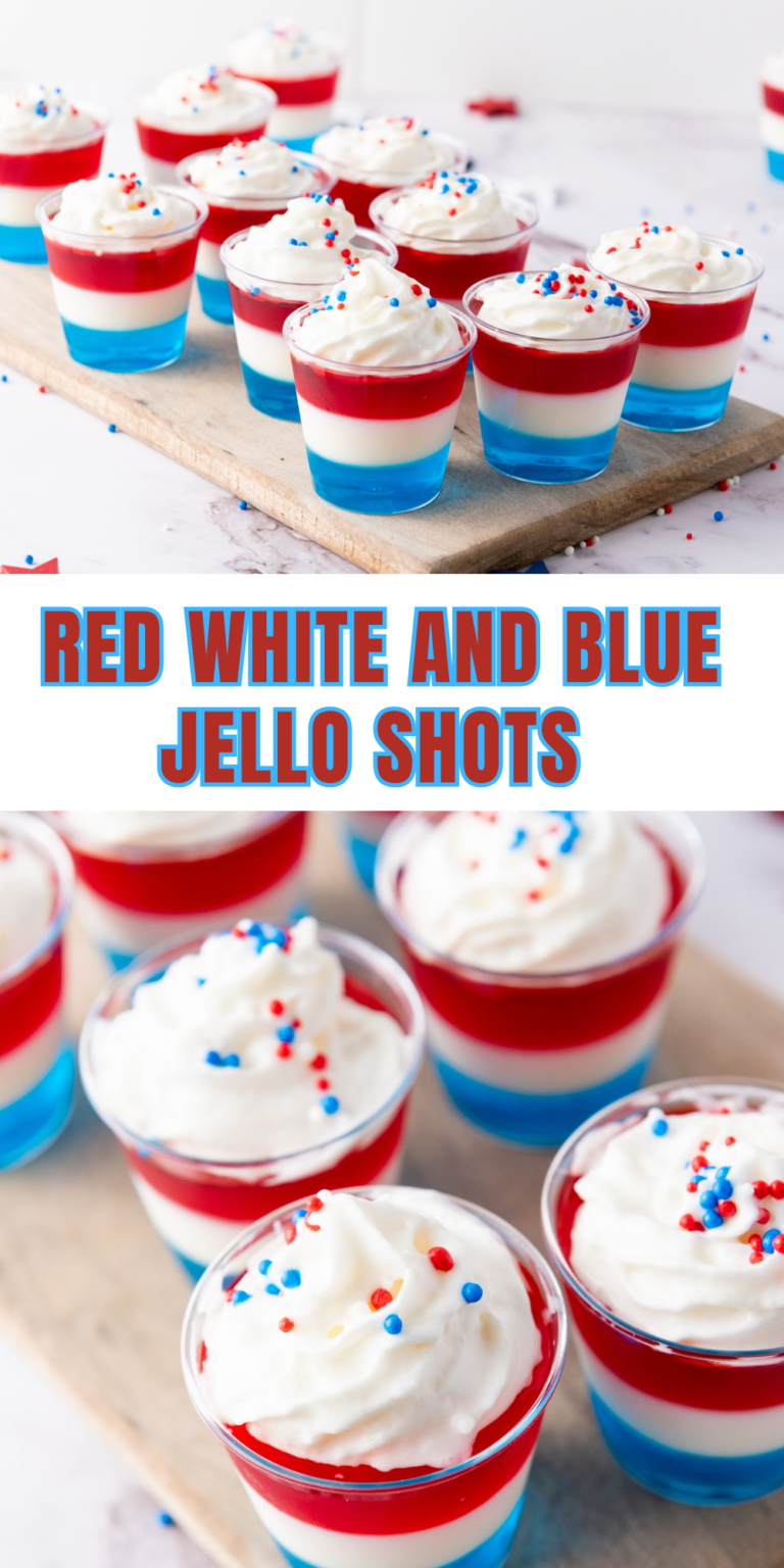Red White and Blue Jello Shots - Jersey Girl Cooks