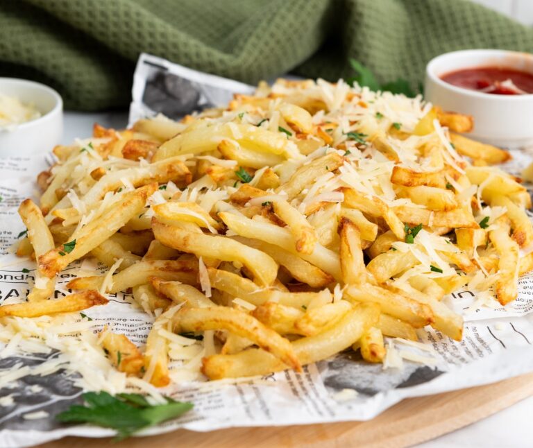 Parmesan Truffle Fries (Air Fryer or Oven Baked) - Jersey Girl Cooks